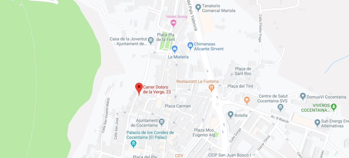 Locales de la parroquia de Sta. María. Cocentaina - Diocesana de Valencia